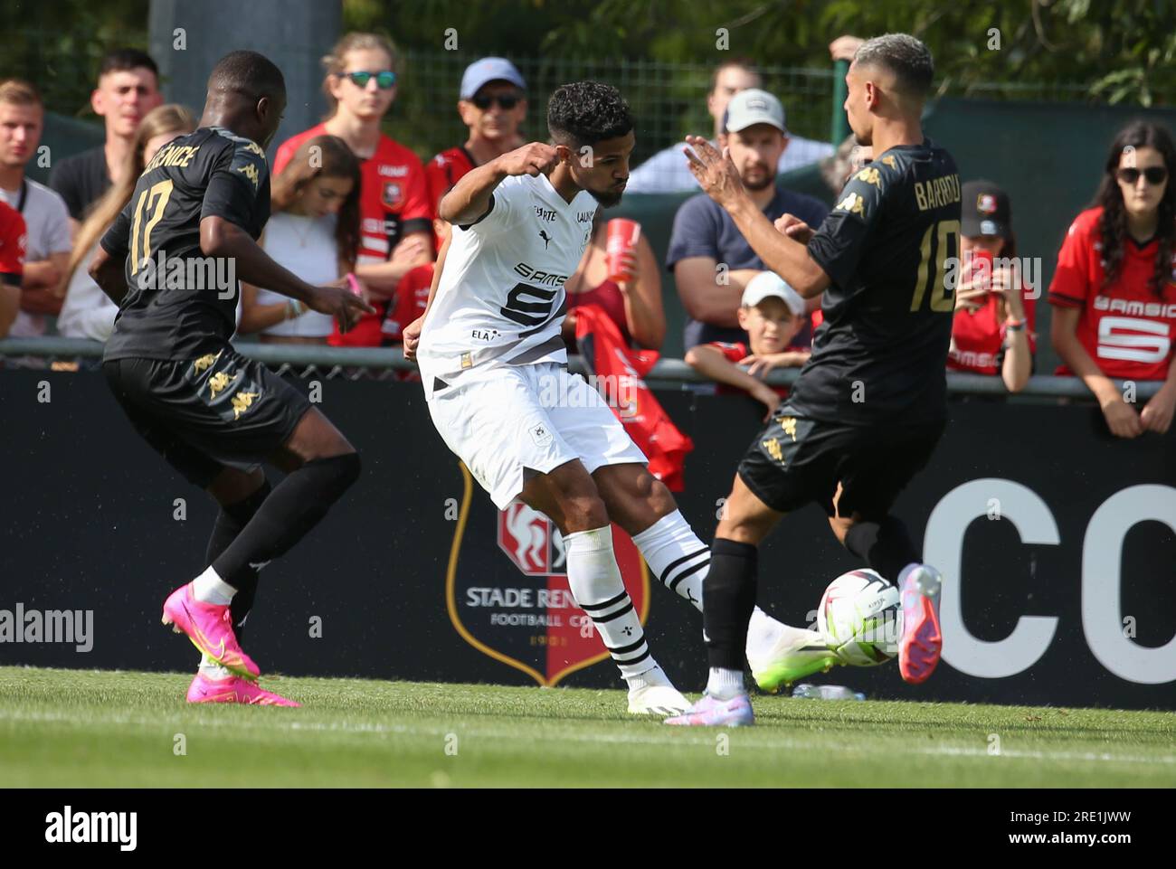 Ludovic Blas du Stade Rennais lors de l'ami 2023 entre le Stade Rennais ...