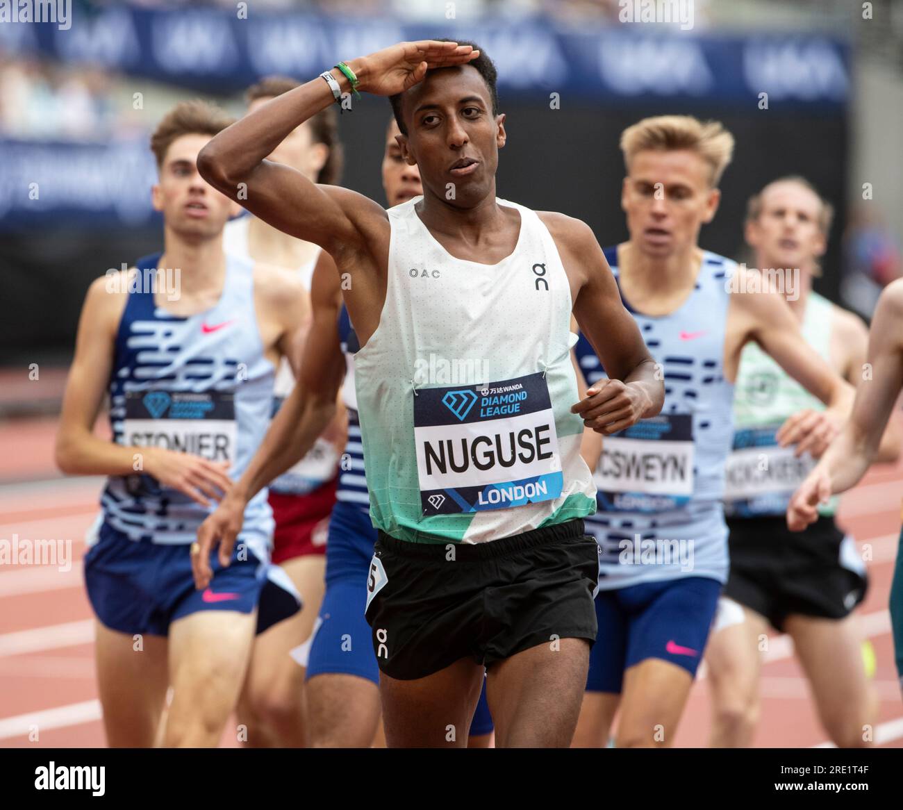 Yared Nuguse, des États-Unis, concourant dans le 1500m masculin au ...
