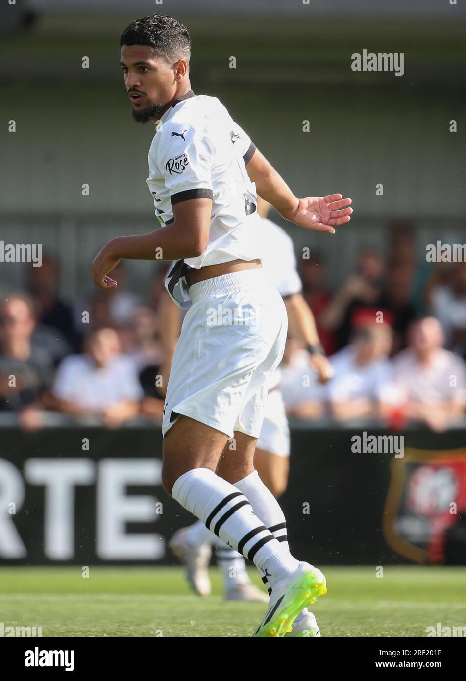 Ludovic Blas du Stade Rennais lors de l'ami 2023 entre le Stade Rennais ...