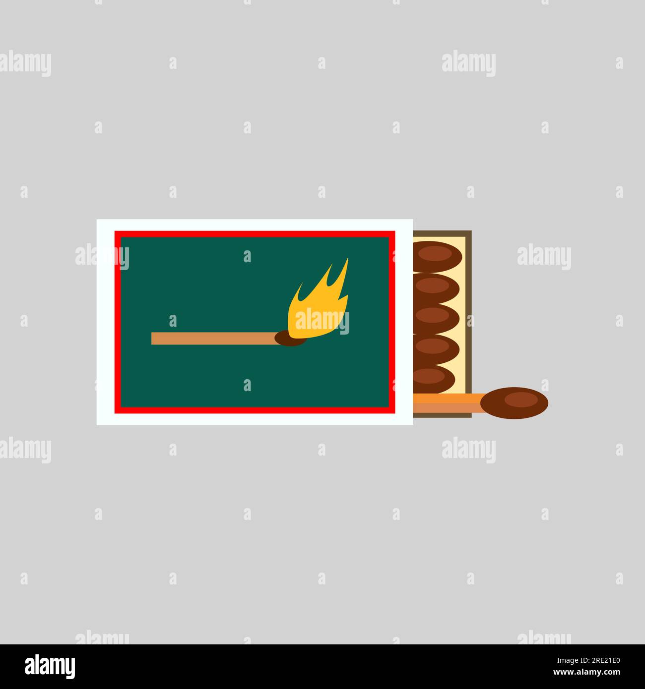 Illustration de la boîte d'allumettes de sécurité Banque de ...
