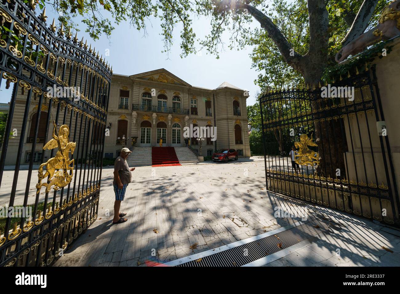 Bucarest, Roumanie. 24 juillet 2023 : George Becali (pas sur la photo ...