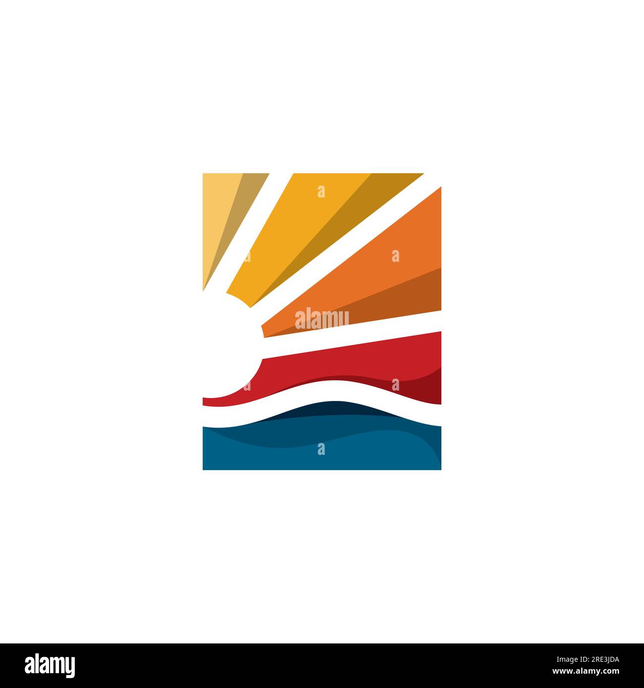 logo de plage de coucher de soleil. Logo Sunset illustrations stock ...