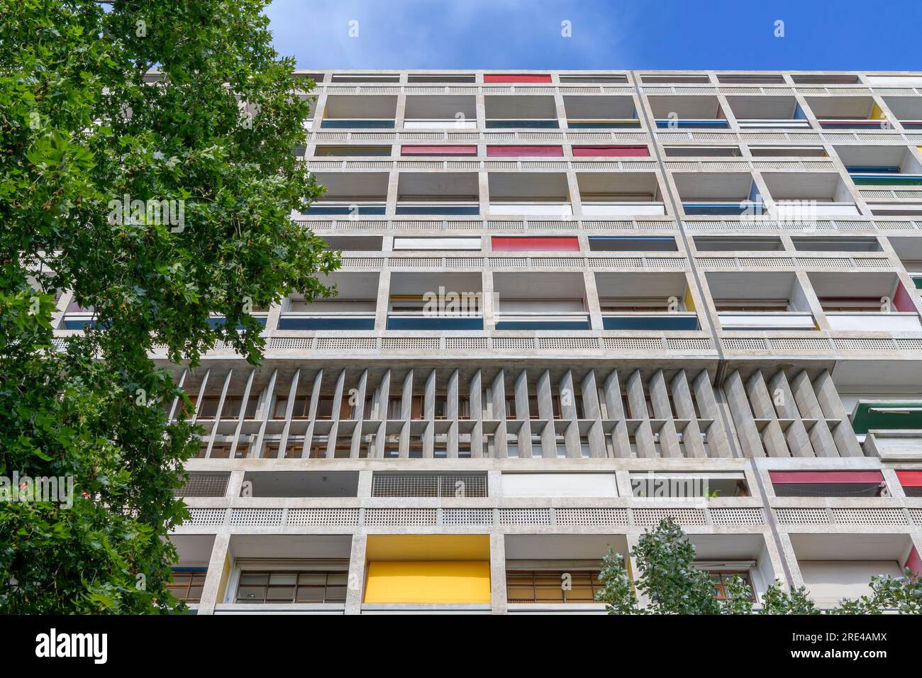 Un bâtiment classique du 20e siècle. Unité d'habitation de le Corbusier ...