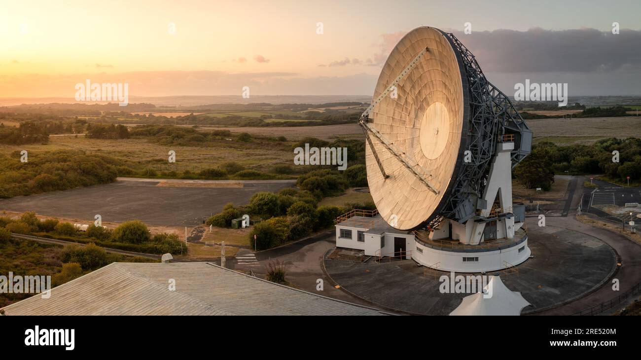 STATION TERRESTRE DE GOONHILLY SATELLITE, CORNOUAILLES, ROYAUME-UNI - 2 ...