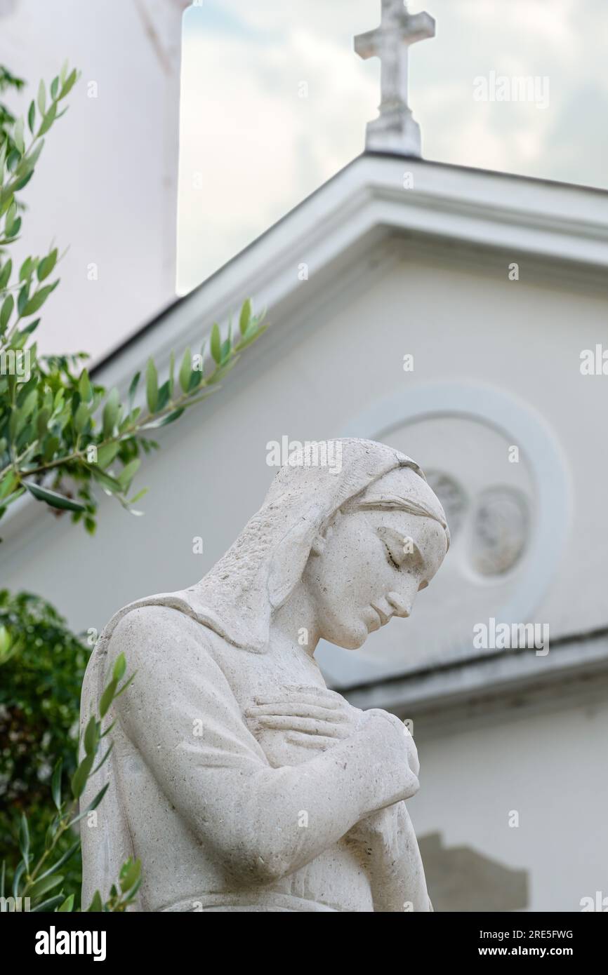 Crikvenica, Croatie - 20 juillet 2023 : statue de la Vierge Marie ...