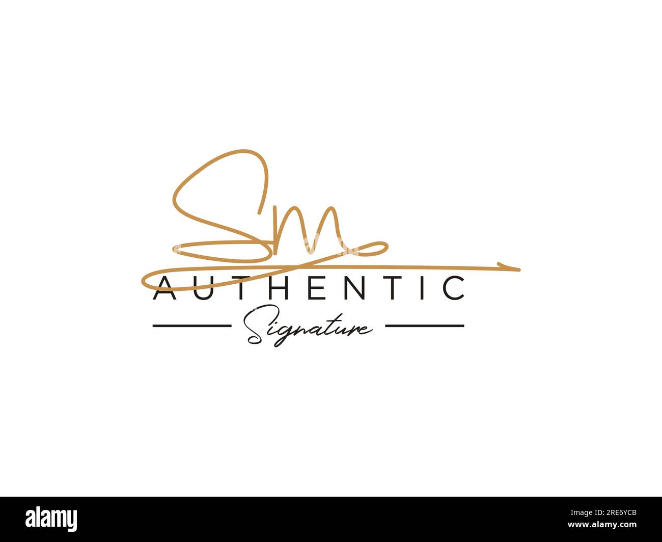Initial sm logo vector vectors Banque de photographies et d’images à ...