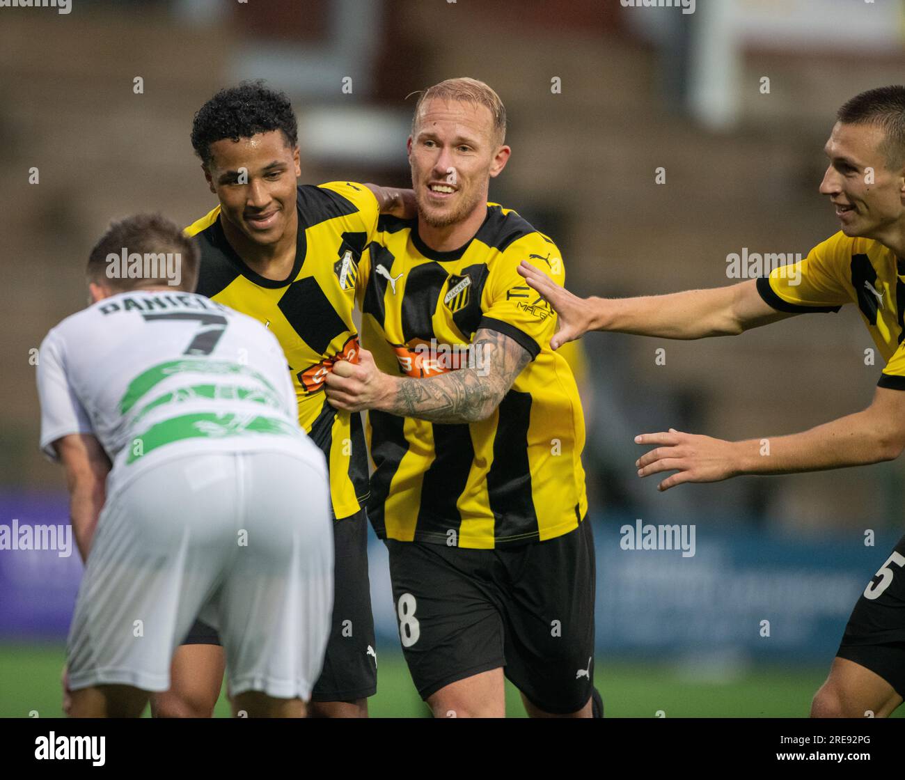 Park Hall, Oswestry, Shropshire, Angleterre, 18 juillet 2023. Momodou ...