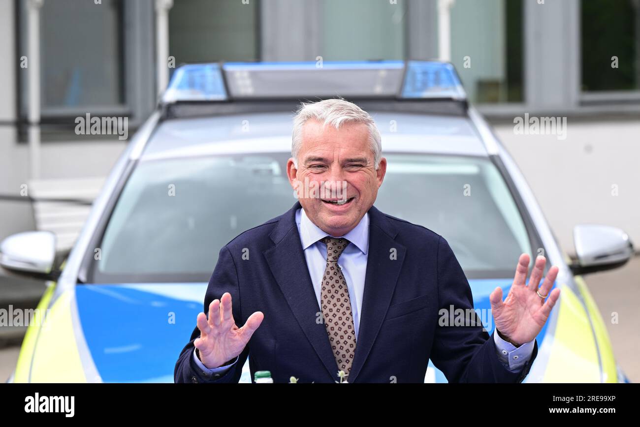 Pforzheim, Allemagne. 26 juillet 2023. Thomas Strobl (CDU), ministre de ...