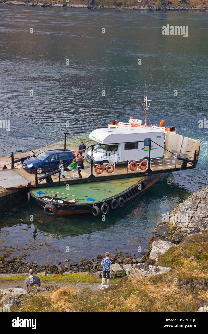 Vue sur la voie navigable de Kyle Rhea à Skye. Montrant le célèbre ...