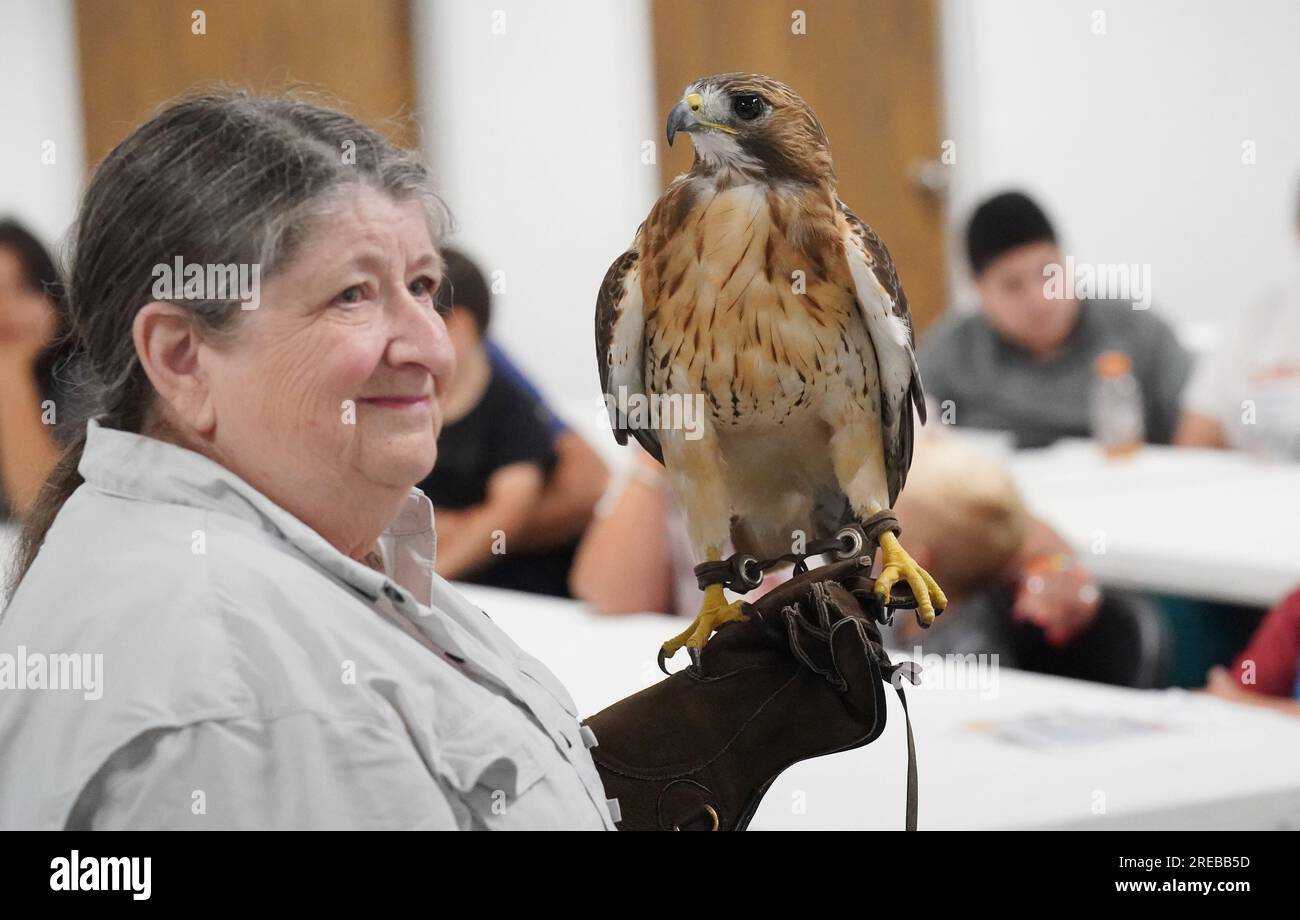 Fairmont City, États-Unis. 26 juillet 2023. Jane Seitz, directrice ...