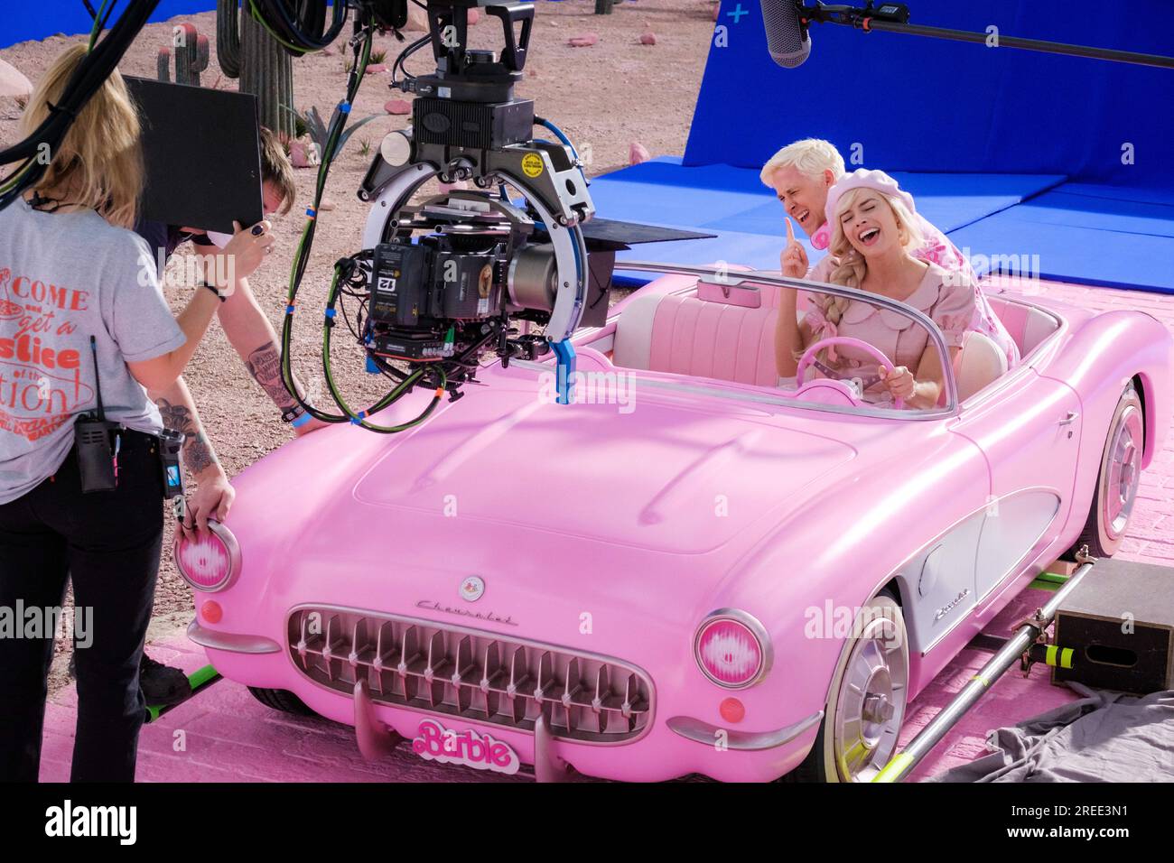 Margot Robbie Et Ryan Gosling Banque De Photographies Et Dimages à