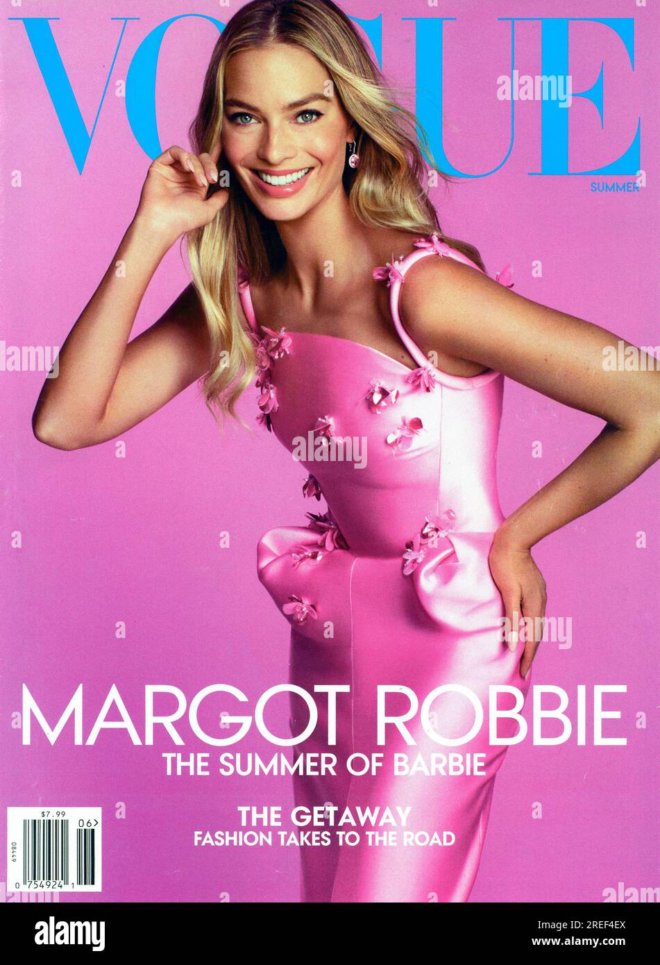 Vogue Magazine couvre le numéro de l'été 2023 avec Margot Robbie comme ...