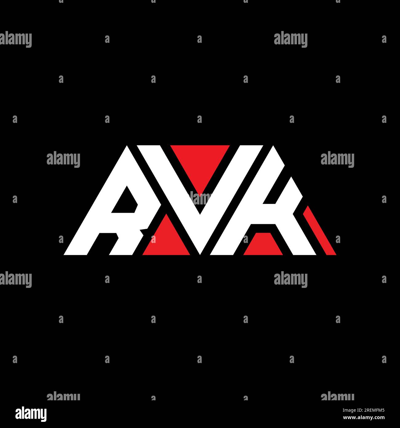 Lettre rvk Banque d'images vectorielles - Alamy