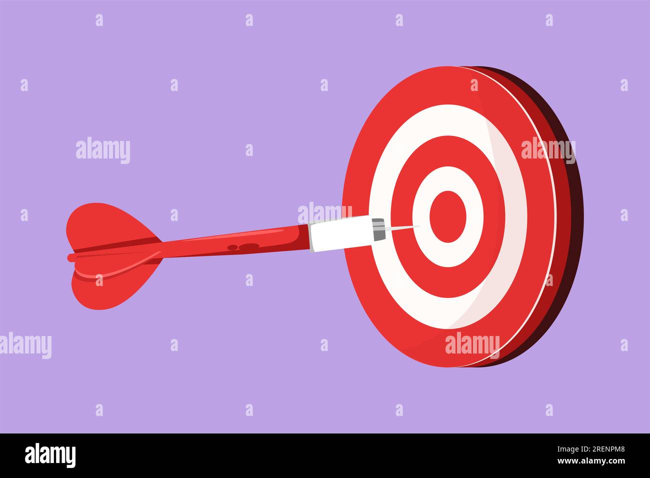 Dessin plat de style dessin de fléchettes de dessin de dessin dans le ...