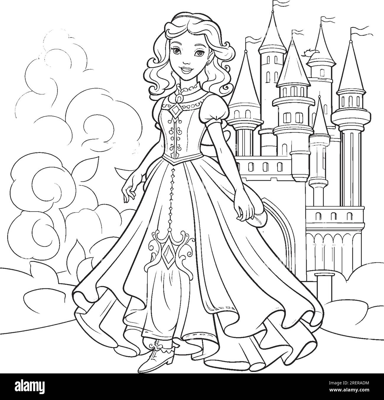 Coloriage dessin Banque d'images vectorielles - Alamy