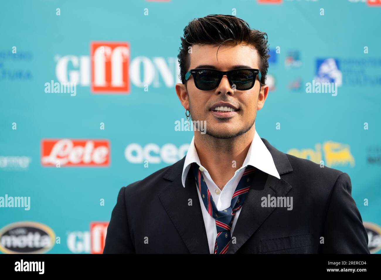 Giffoni Valle Piana, Salerne, Italie. 29 juillet 2023. Chanteur italien ...