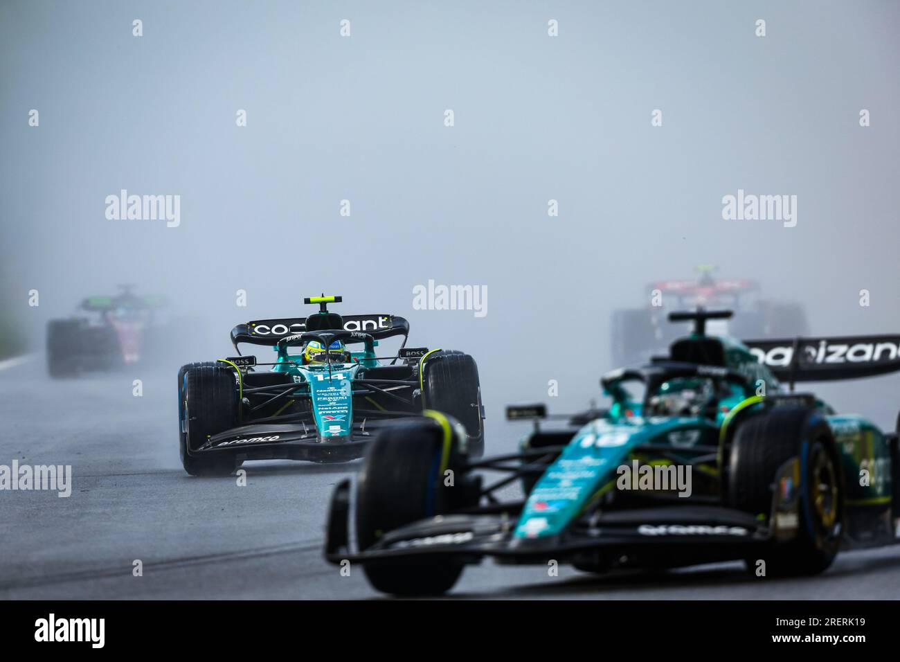 14 ALONSO Fernando (spa), Aston Martin F1 Team AMR23, 18 STROLL lance (CAN), Aston Martin F1 ...