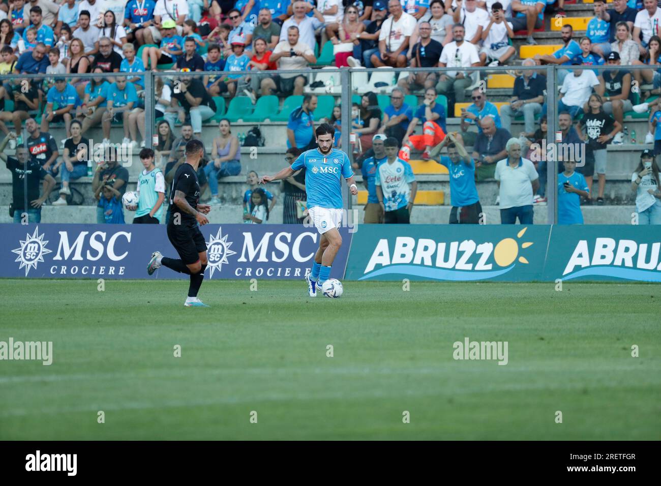 Khvicha Kvaratskhelia de Naples Lors d'un match amical de pré-saison ...