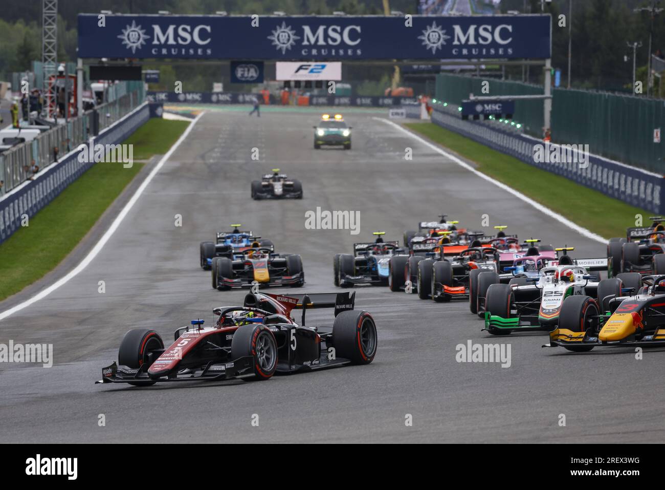 05 POURCHAIRE Theo (fra), ART Grand Prix, Dallara F2, action, départ ...