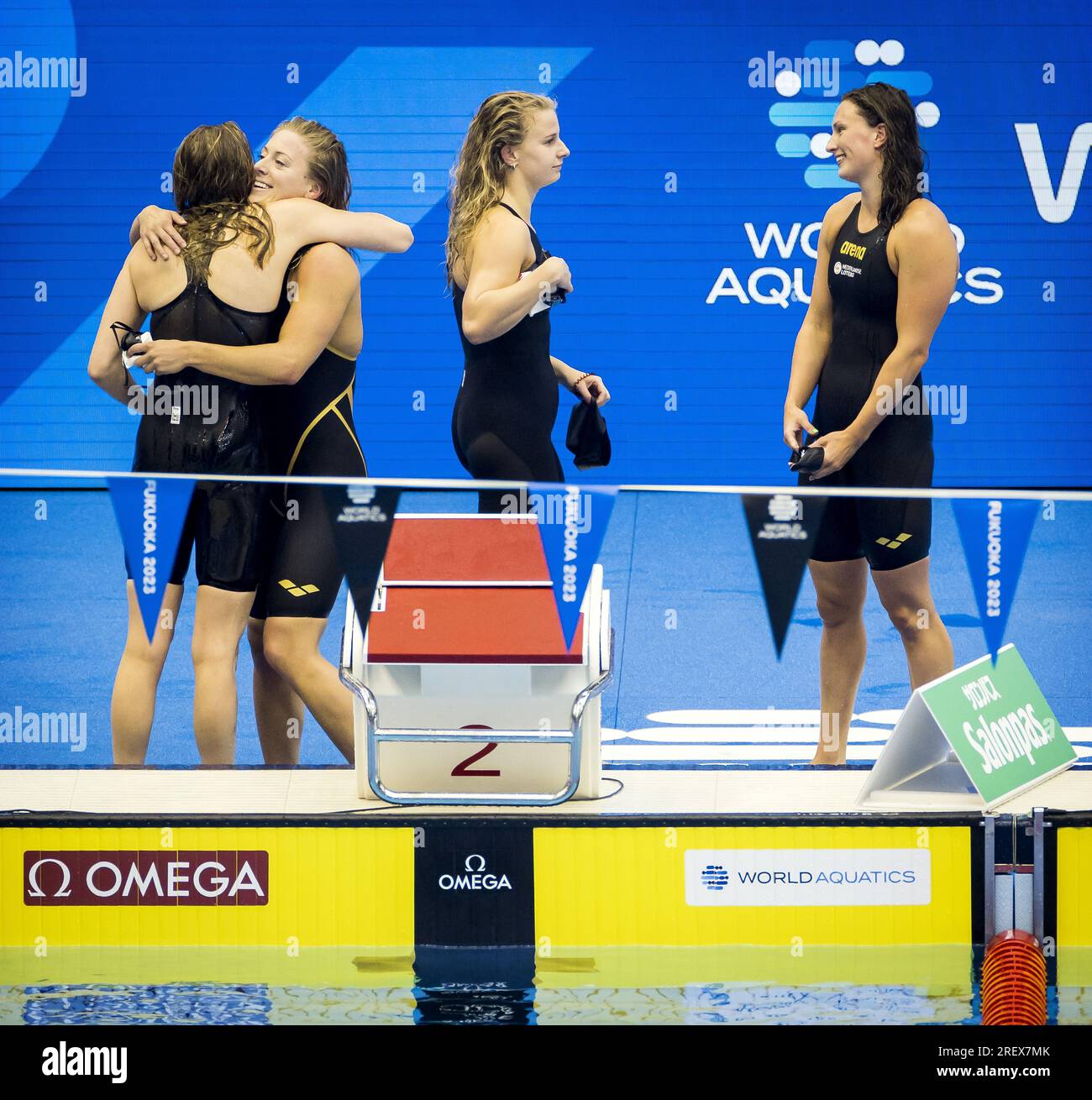 FUKUOKA - Marrit Steenbergen, Kira Toussaint, tes Schouten et Kim Busch ...