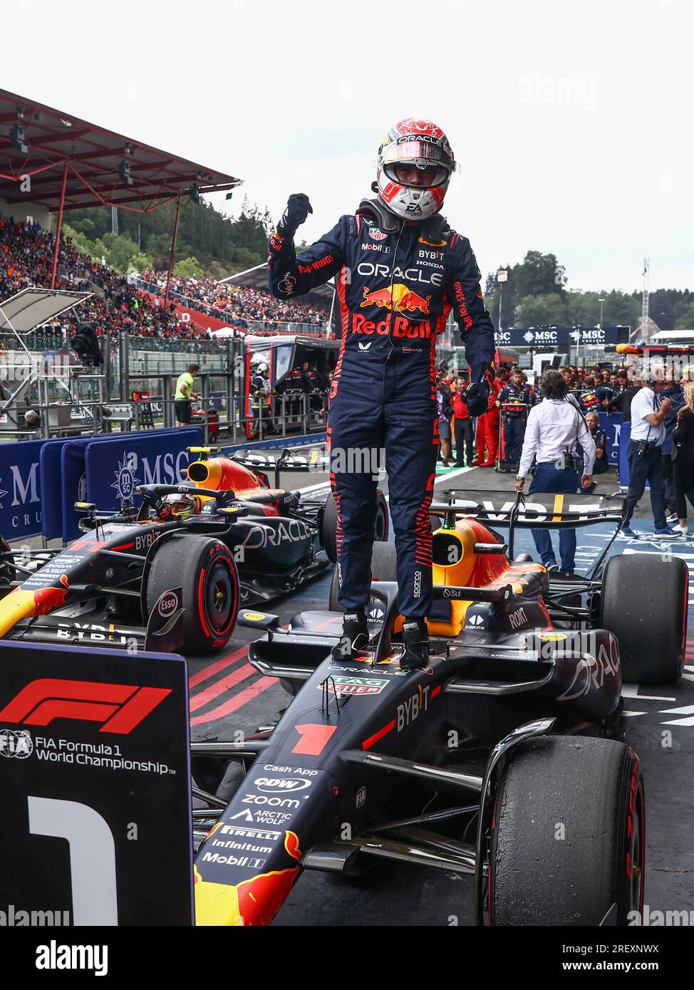 Spa, Belgique. 30 juillet 2023. Max Verstappen de Red Bull Racing remporte le Grand Prix F1 de ...