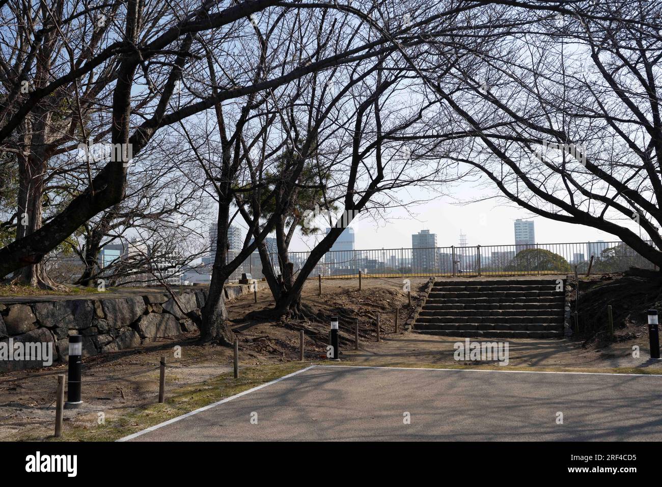 Fukuoka, Japon. 11 mars 2023. Vues des ruines du château de Fukuoka (ç ...