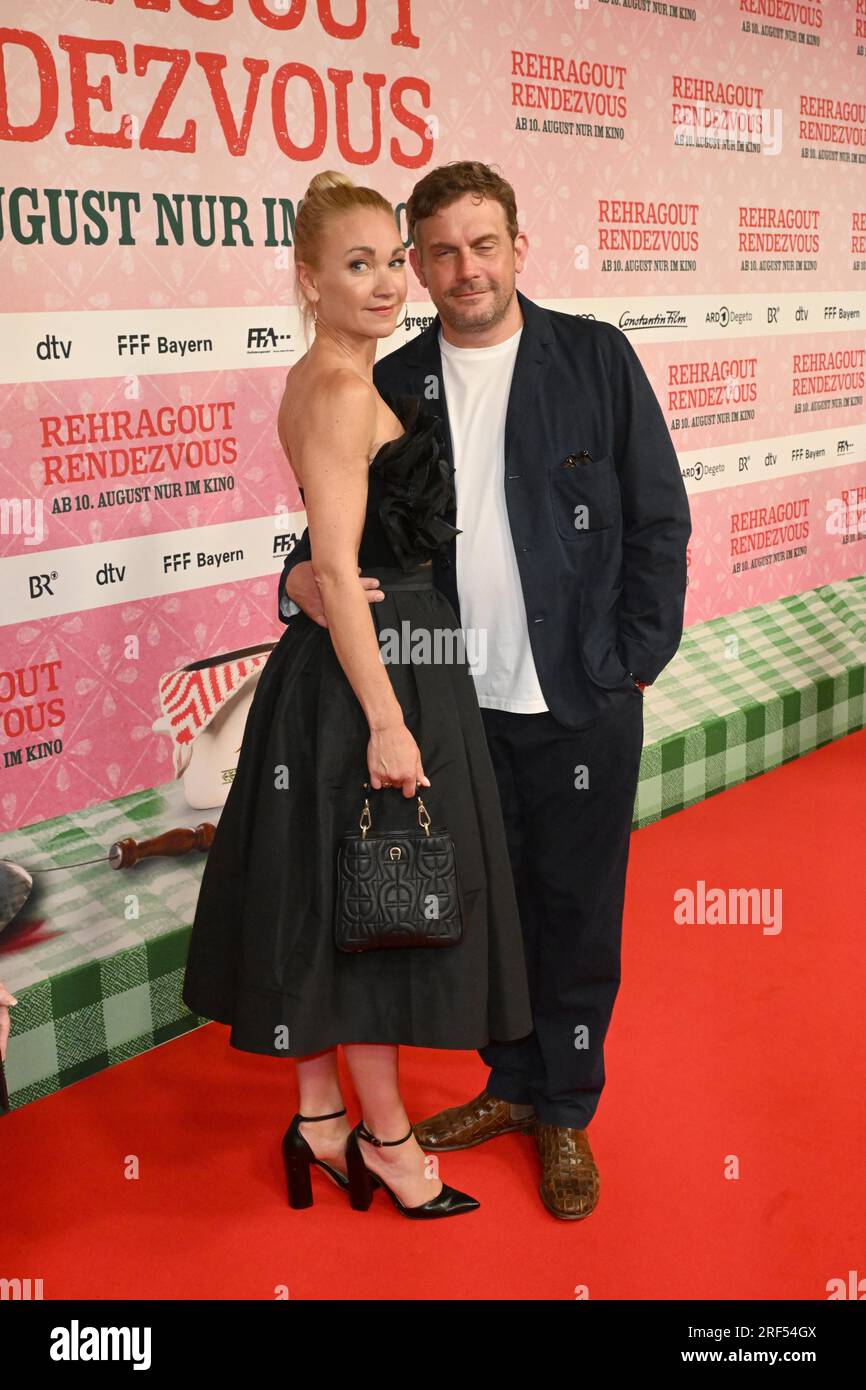 Munich, Allemagne. 31 juillet 2023. Les acteurs Sebastian Bezzel et ...