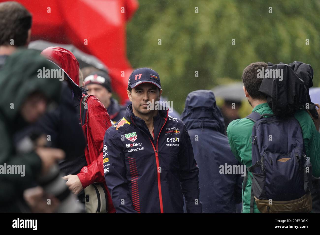 Sergio Perez, du Mexique, au volant de la (11) Oracle Red Bull Racing ...
