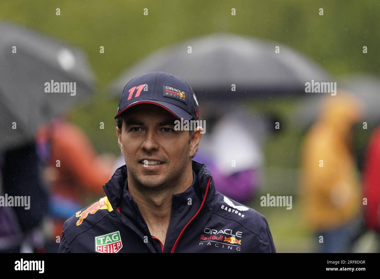 Sergio Perez, du Mexique, au volant de la (11) Oracle Red Bull Racing ...