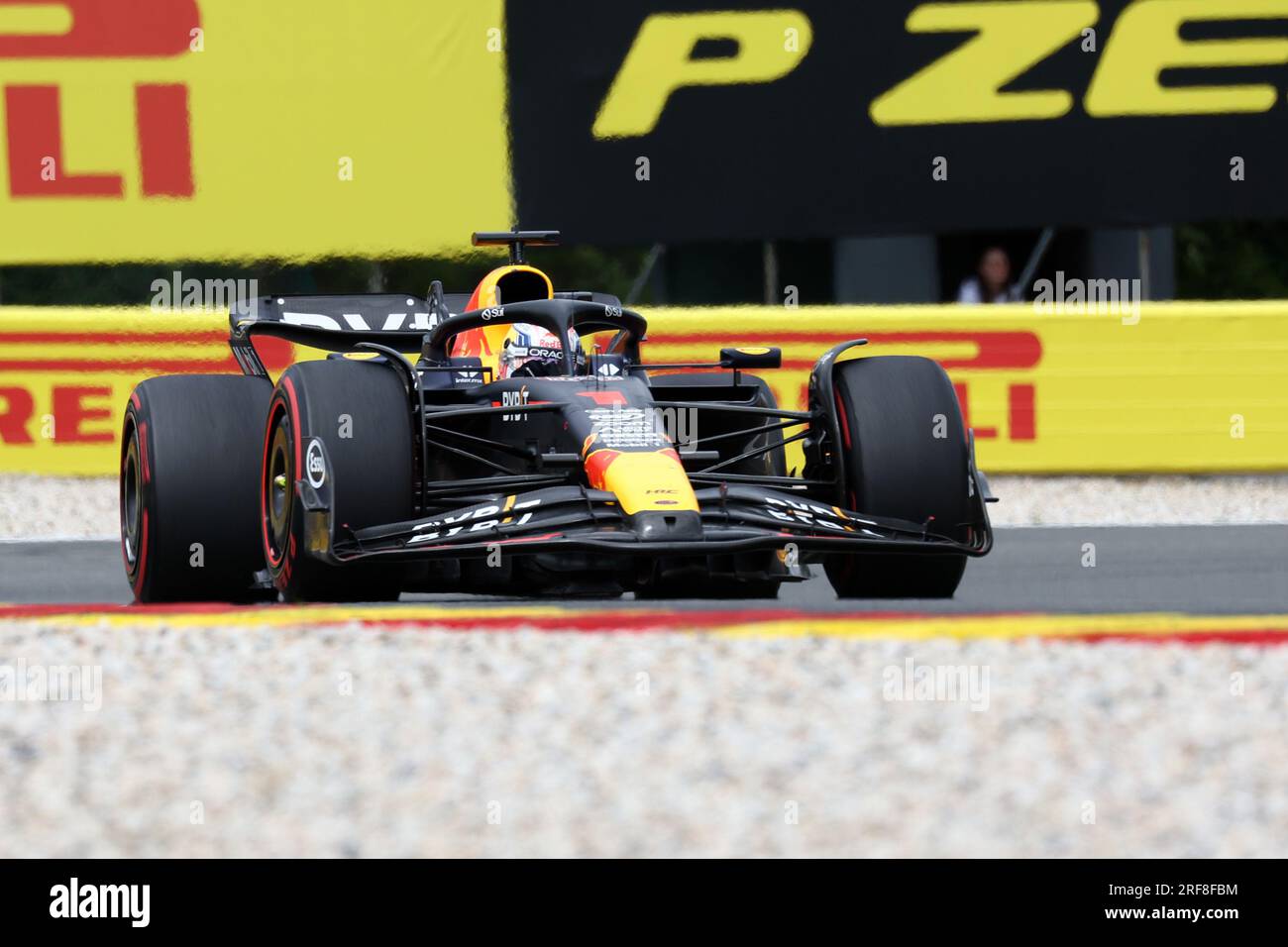 Max Verstappen de Red Bull Racing en piste lors du Grand Prix F1 de ...