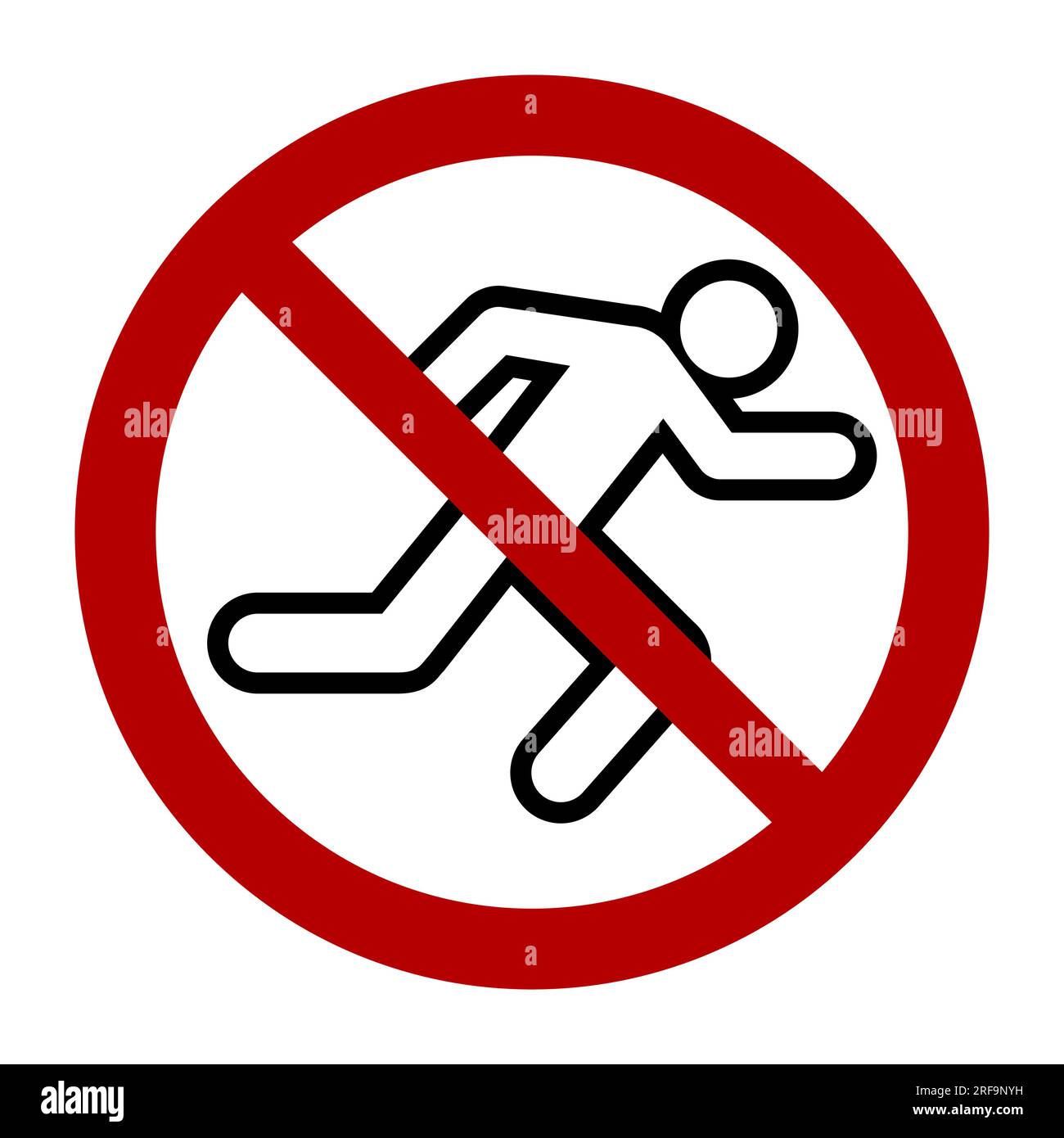 Panneaux D'interdiction De Courir Pour Les Enfants