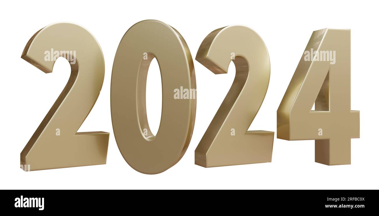 2024 nouvel an doré Banque de photographies et d’images à haute résolution - Alamy