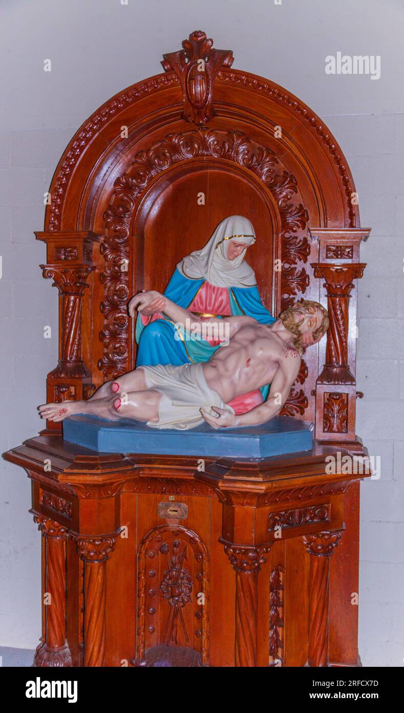 Basilique Sainte-Anne de Beaupré sur les rives de la rue Lawrence River, 20 milles au-dessus de ...