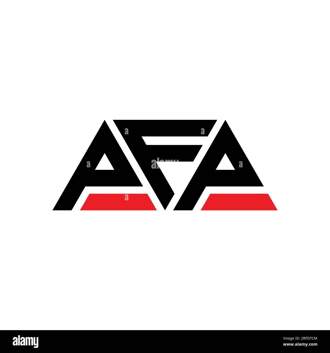 Logo de lettre triangle PFP avec forme de triangle. Monogramme de logo ...
