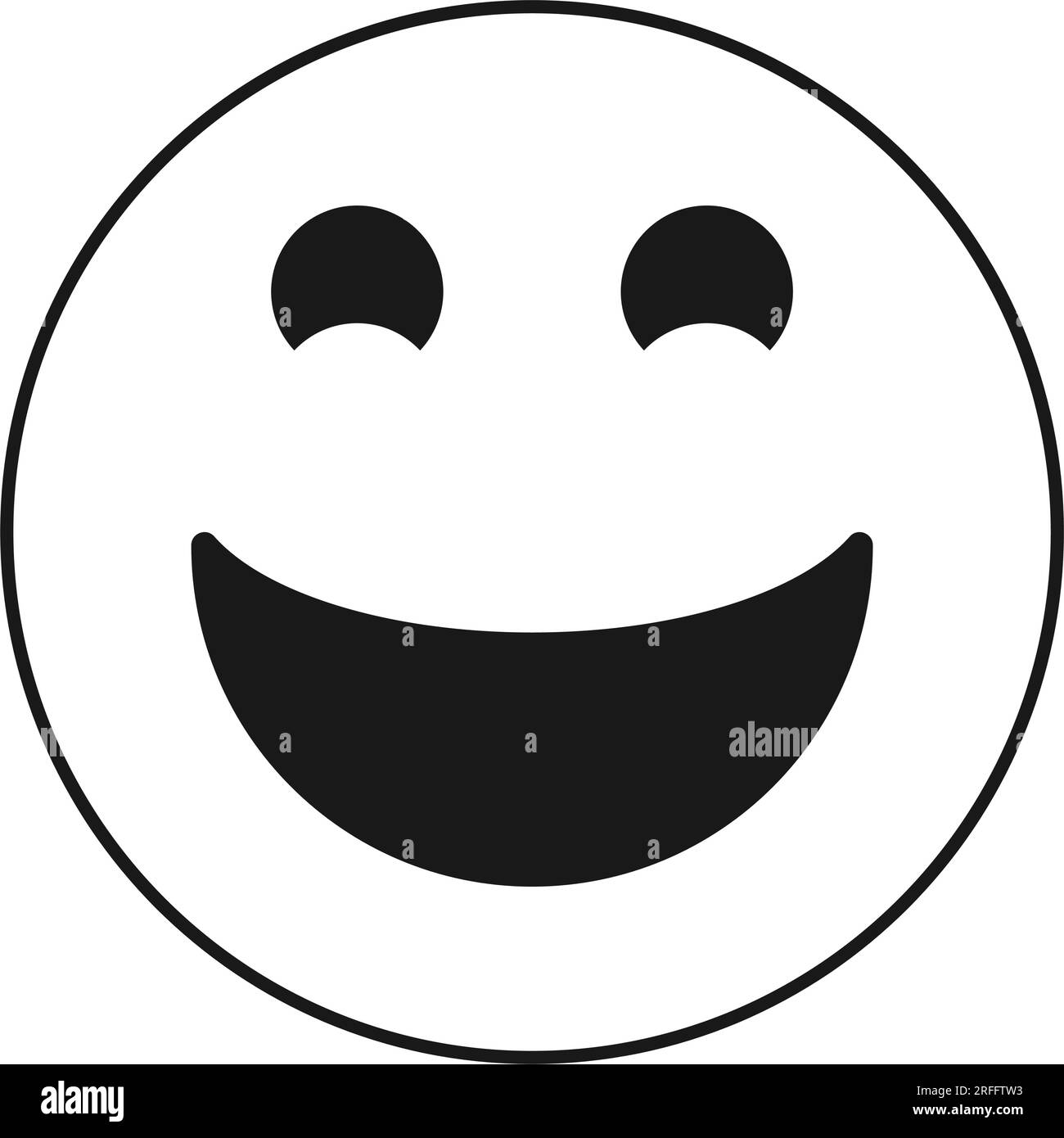 Smiley et émoticones avec emoji Banque d'images noir et blanc - Alamy