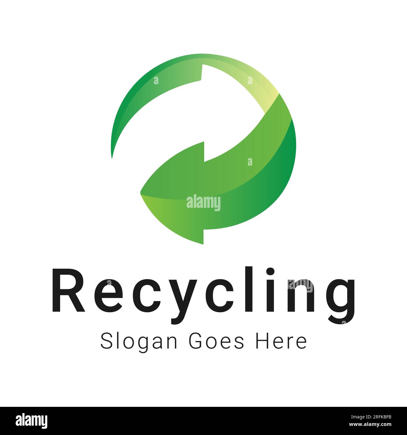 Logo flèche de recyclage Design Triangle logo de recyclage cercle logo de recyclage Image ...