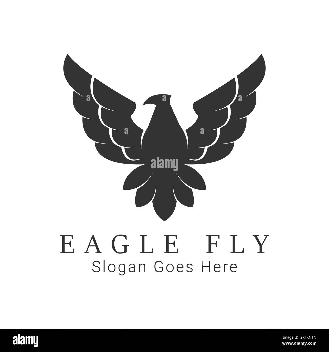 Logo moderne d'une aile Banque d'images vectorielles - Alamy