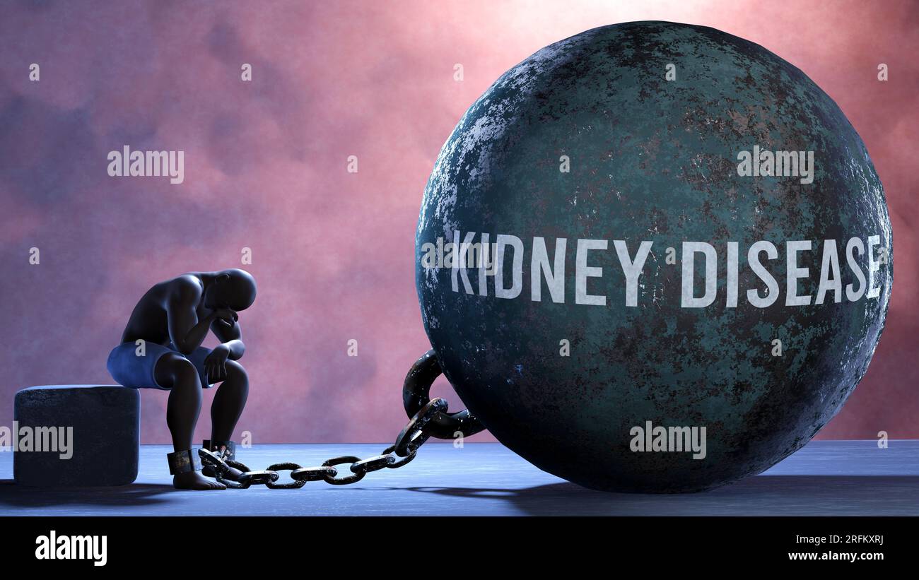 Maladie rénale - une métaphore montrant la lutte humaine contre la ...