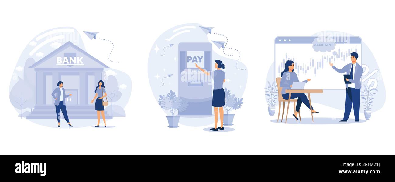 Services bancaires personnels et commerciaux Banque d'images ...