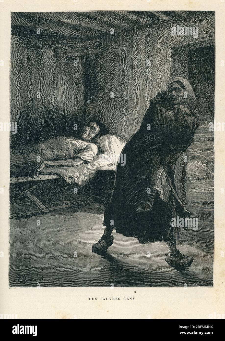 Femme en haillons gravure Banque de photographies et d’images à haute ...