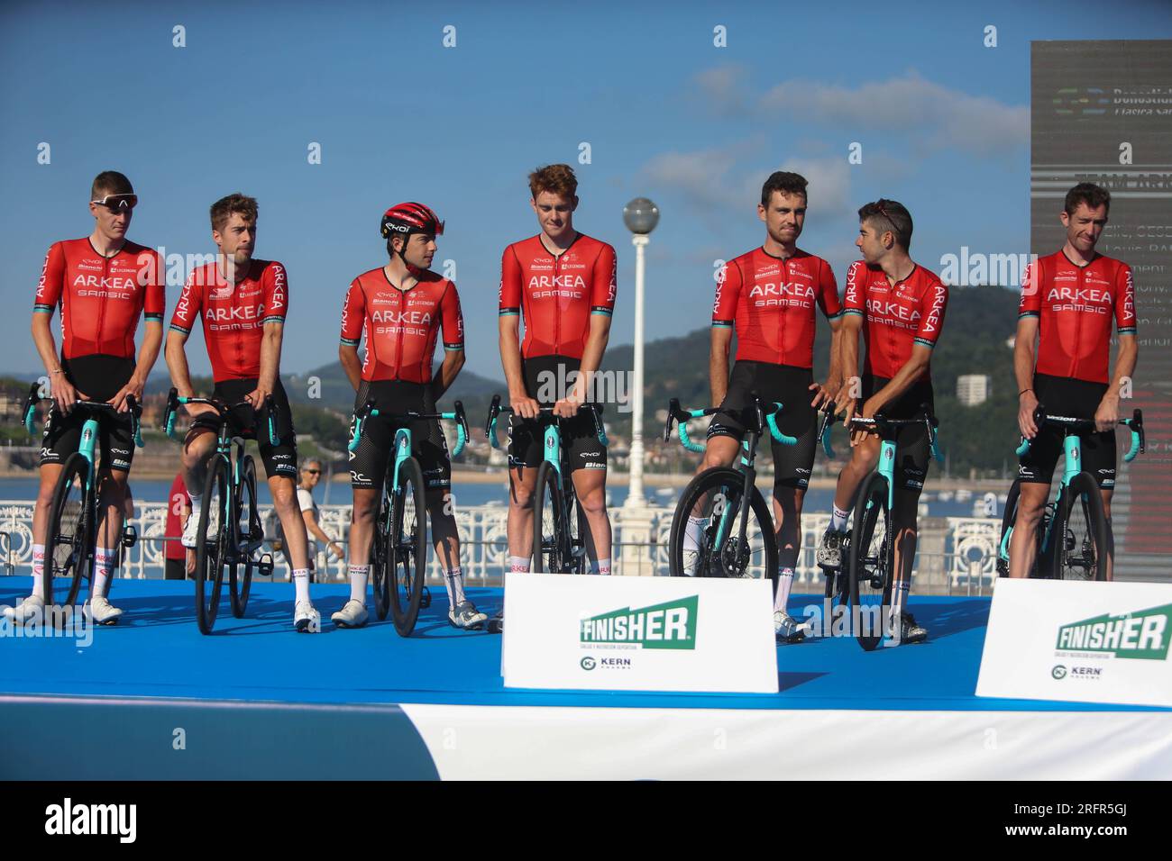 Team Arkéa Samsic vainqueur lors de la Clasica San Sebastian 2023 ...