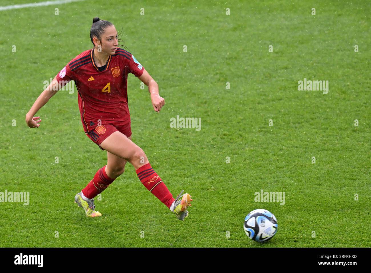Sandra Villafane (4 ans) d'Espagne photographiée lors d'un match de ...