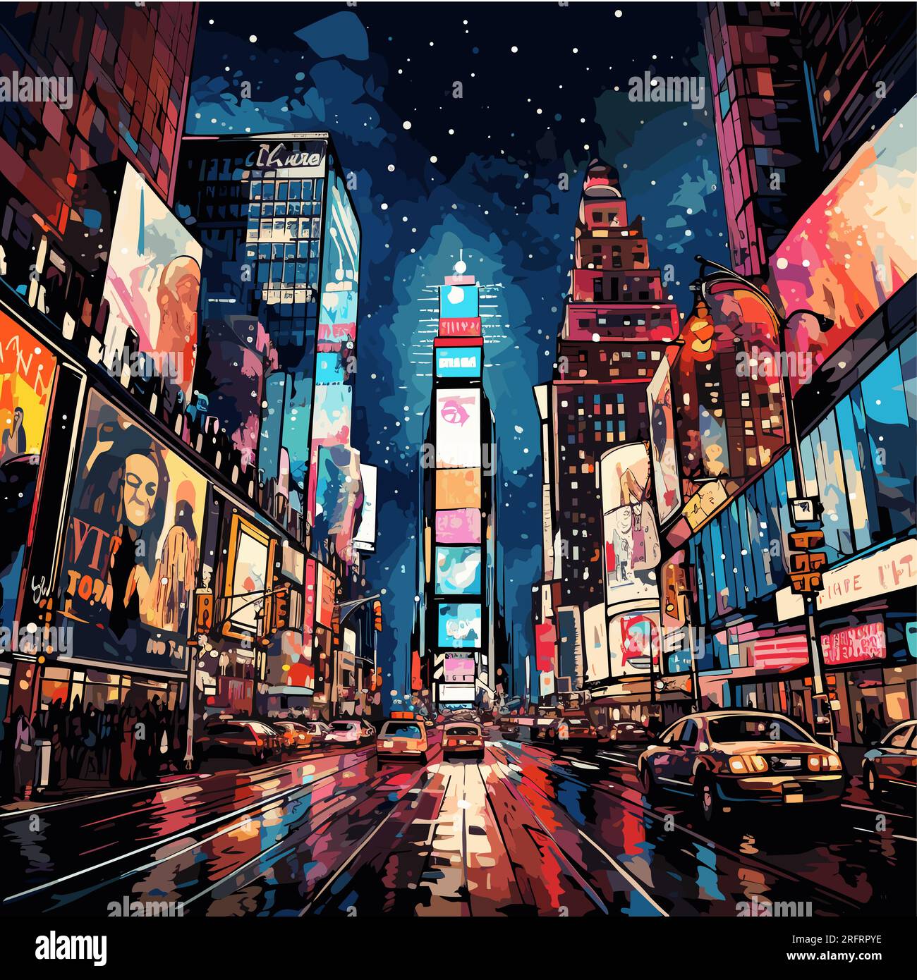 Times square new york Banque d'images vectorielles - Alamy