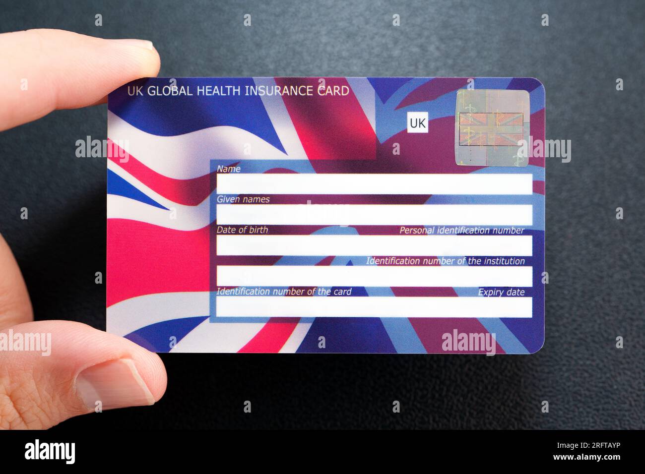 UK Global Health Insurance Card GHIC. La carte d'assurance qui vous ...