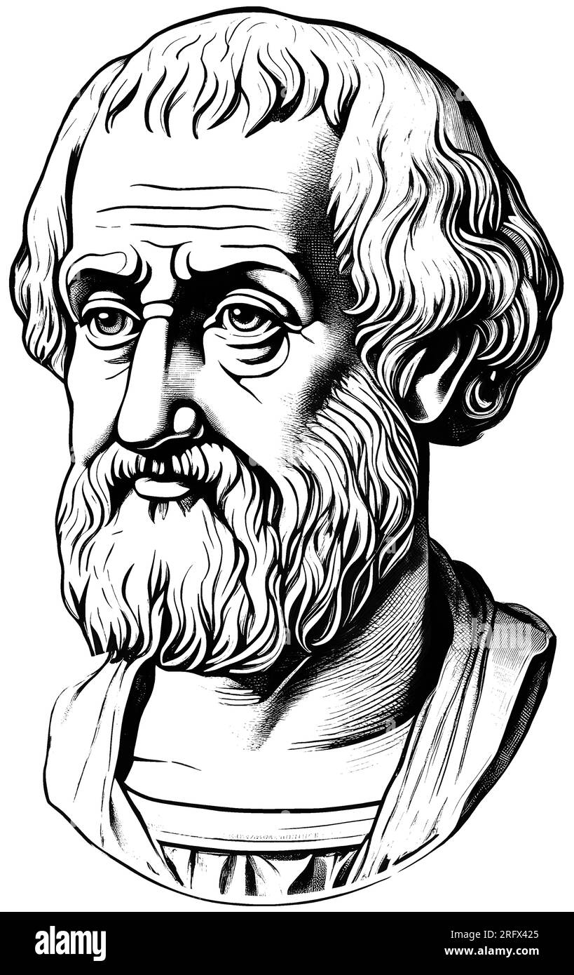 Philosophe aristoteles Banque d'images noir et blanc - Alamy