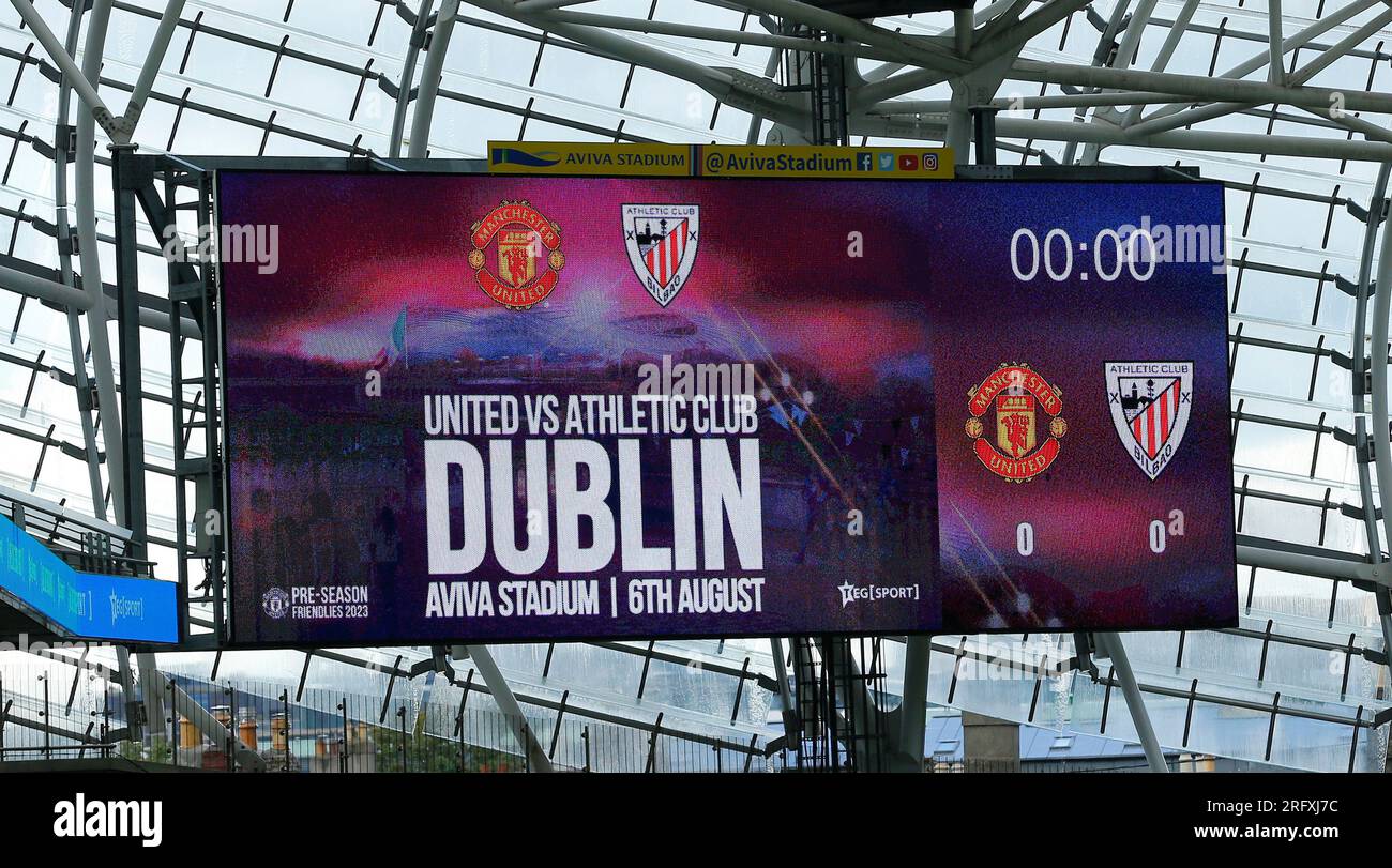 6 août 2023 ; Aviva Stadium, Dublin, Irlande : match amical de pré ...