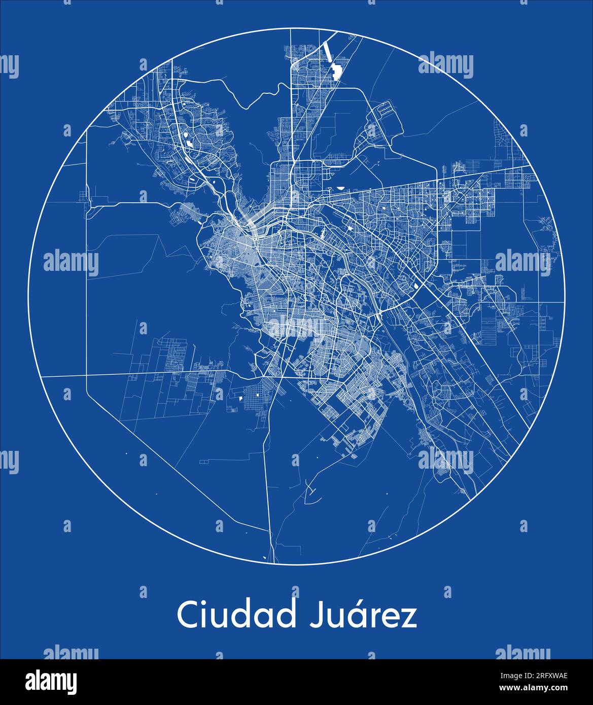 Carte de ciudad juarez mexique Banque d'images vectorielles - Alamy