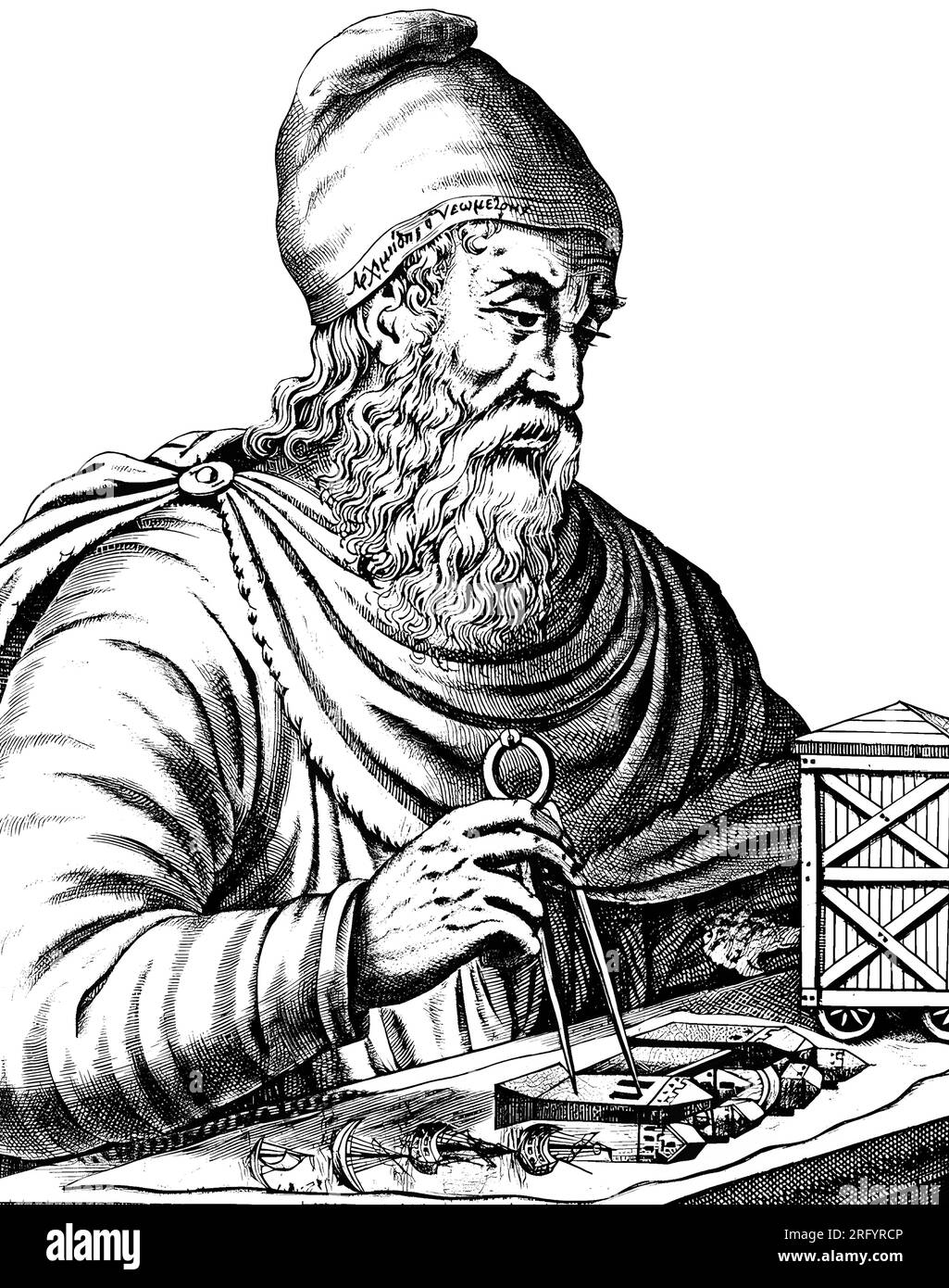 Archimedes principle drawing Banque d'images vectorielles - Alamy