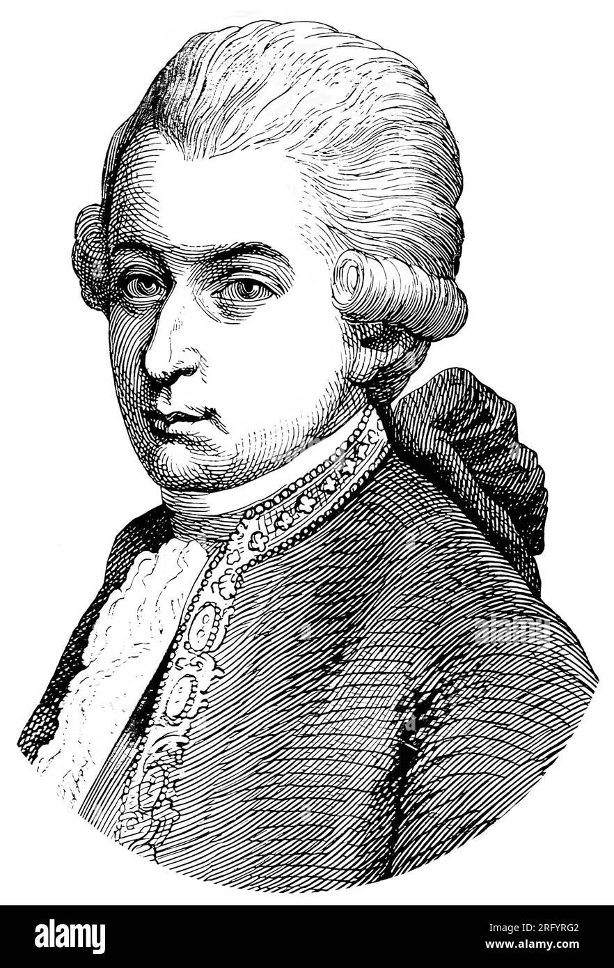 Mozart concert Banque d'images vectorielles - Alamy