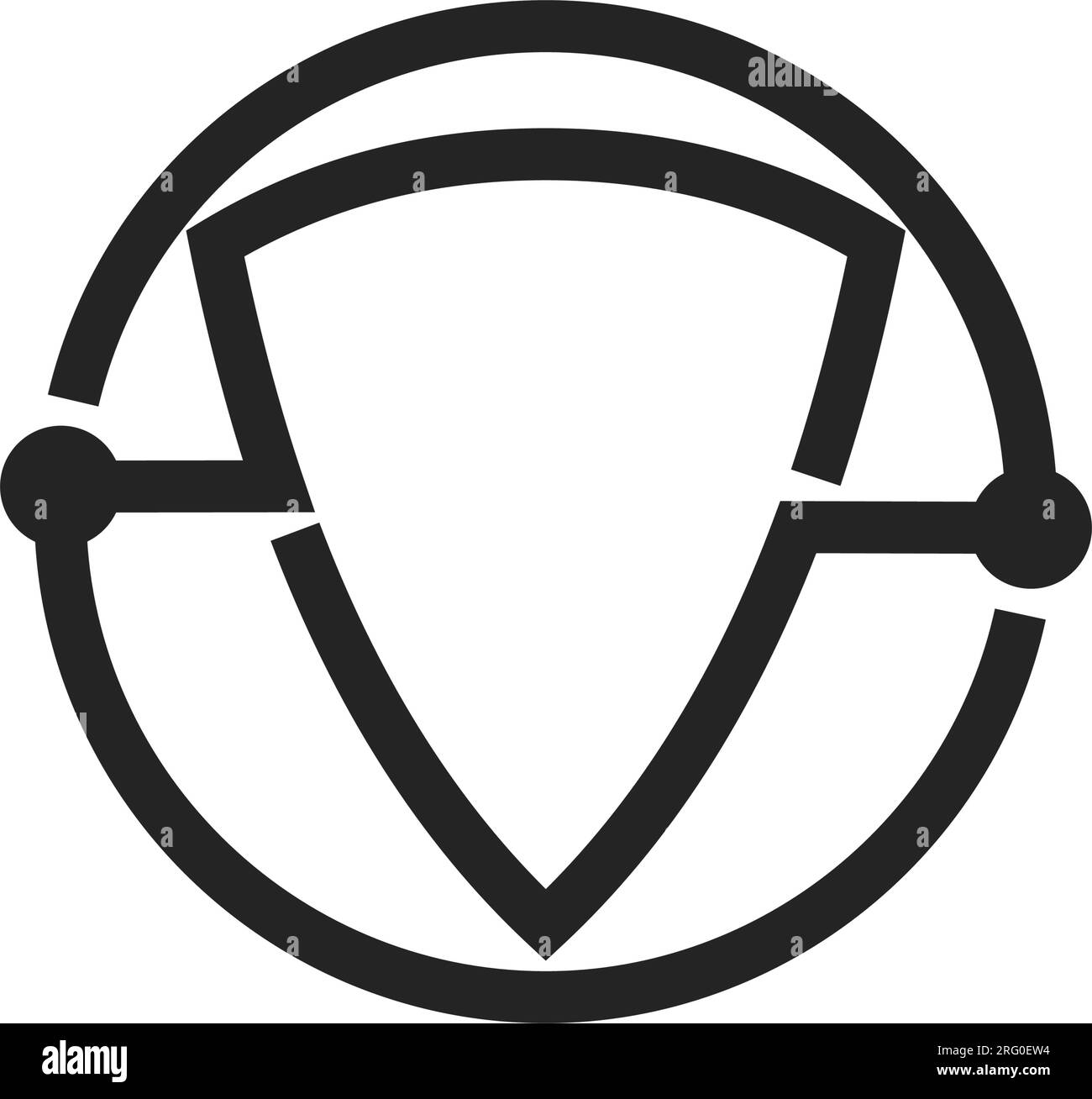 Modèle de logo de garde. Icône Illustration identité de la marque ...